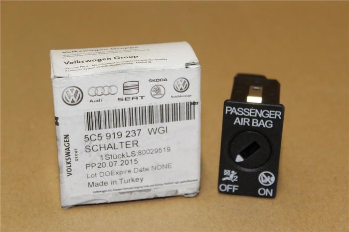 Key Lock Disable Passenger Airbag VW Golf MK7 MK8 5C5919237 WGI New ...